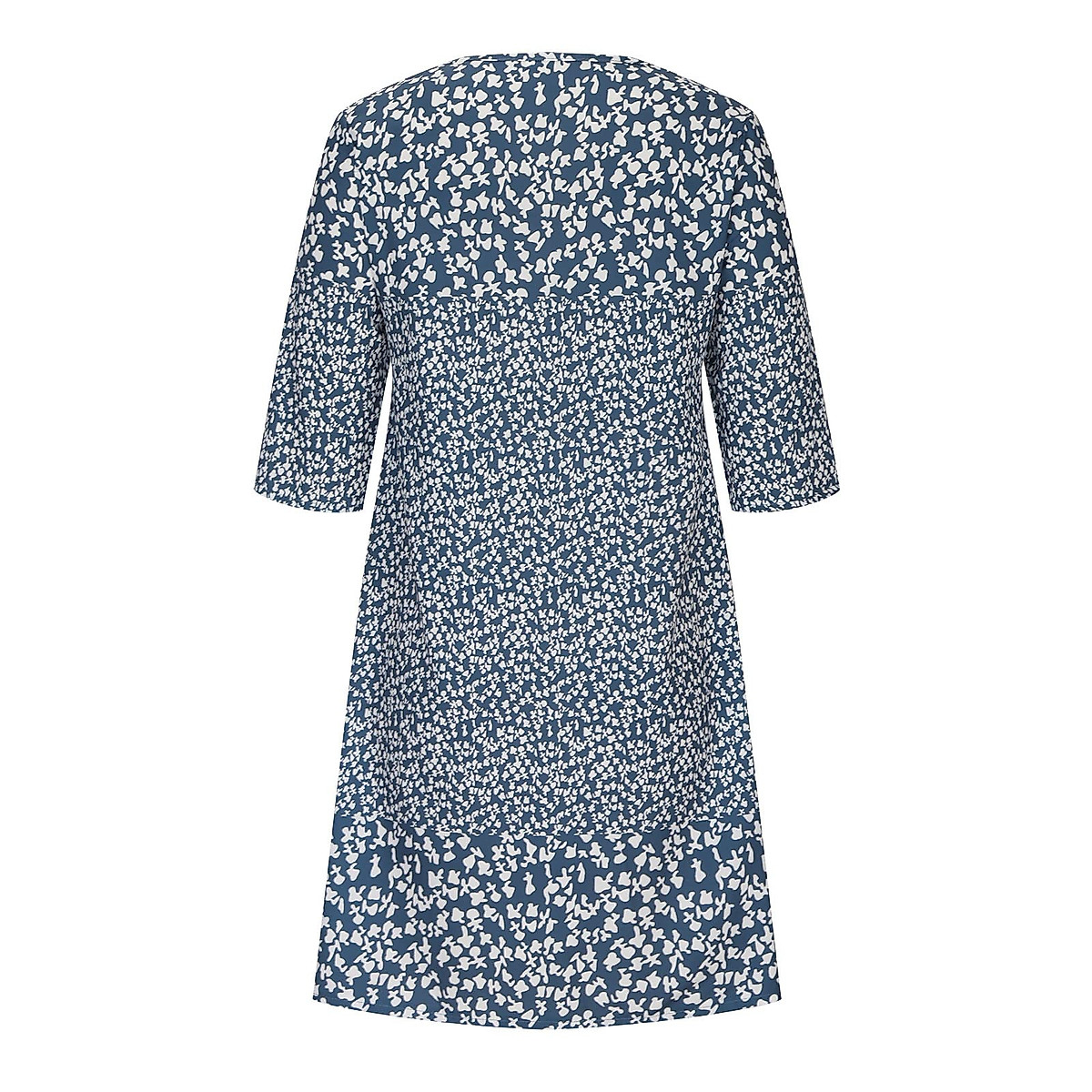 Pejock 3/4 Sleeve Dresses for Women, Womens Summer Short Sleeve V Neck Tshirt Dress Floral Printed Beach Flowy Sundresses midi Dresses for Women Vestidos Sexy Dresses for Women Chiffon Dresses