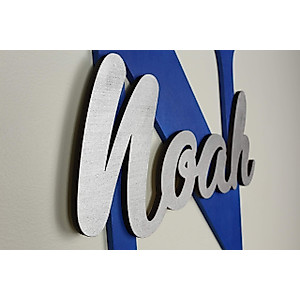 Large Personalized Nursery Wall Decor, Wood Letter, Name Sign for Boys and Girls