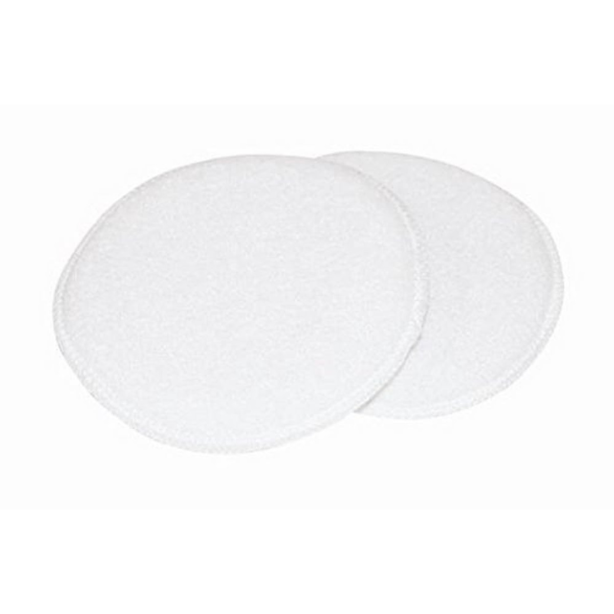 Carrand 40118 Terry Cloth 5" Round Applicator Pad, 2 Pack, White
