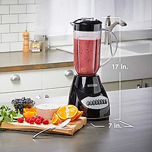BLACK+DECKER Counter Top Blender, Black, BL2010BPA