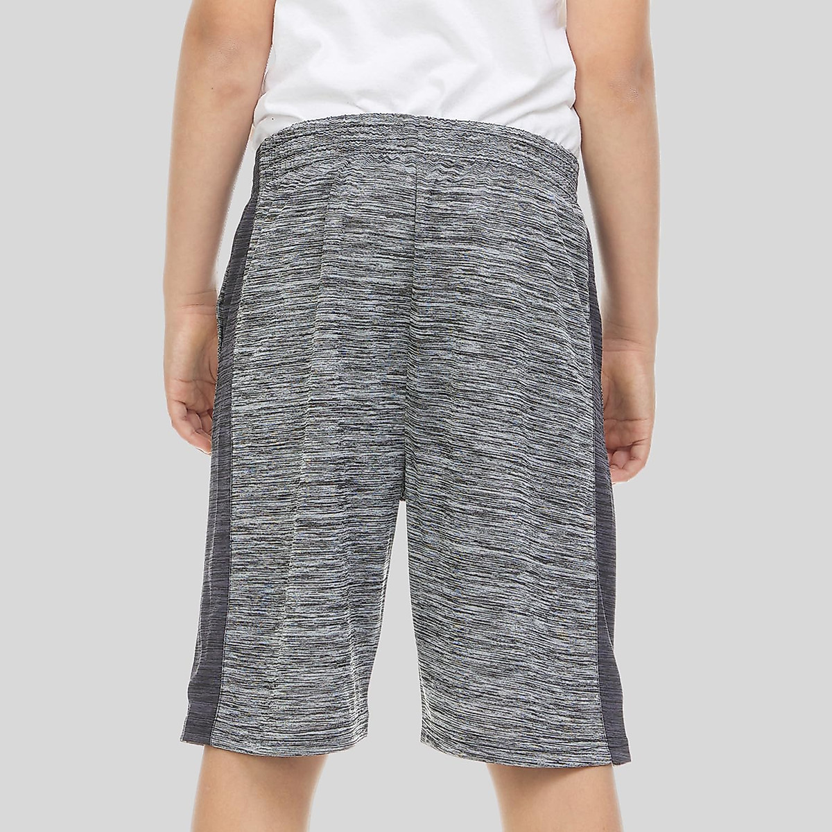 Essential Elements 5 Pack: Boys Youth Athletic Active Sports Gym Basketball Shorts with Pockets (10/12, Set B)