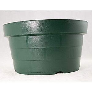4 Gr Japanese Heavy Duty Round Plastic Bonsai / Succulent Pot 8.25"x 8.25"x 4.5"