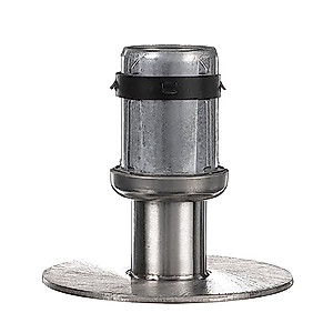 1-5/8" Round Stainless Steel Clad Zinc Die Cast Adjustable Flanged Foot Insert