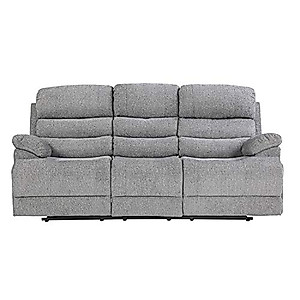 Lexicon Betong Power Double Reclining Sofa, Smoke Grey
