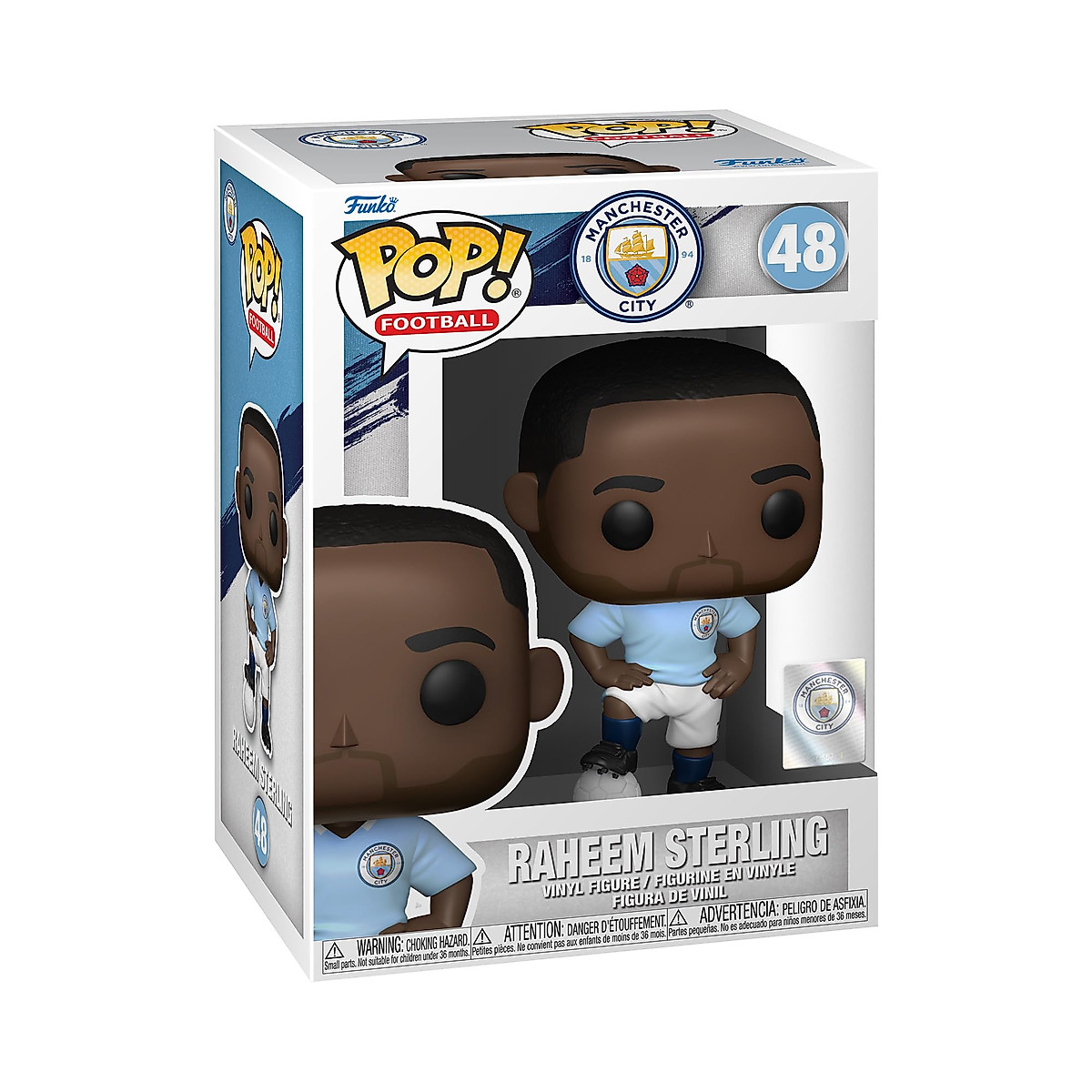 Funko POP Football: Manchester City - Raheem Sterling, Multicolor