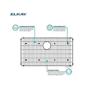 Elkay LKOBG3014SS Bottom Grid, Stainless Steel
