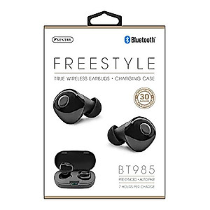 Sentry Industries BT985 Wireless Bluetooth Earbuds, Black