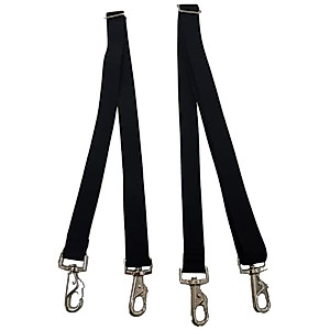 Tack Shack of Ocala Set of 2 Elastic Blanket and Sheet Leg Straps, Horse Leg Straps, Double End Snap Leg Straps, Elastic Adjustable Leg Straps