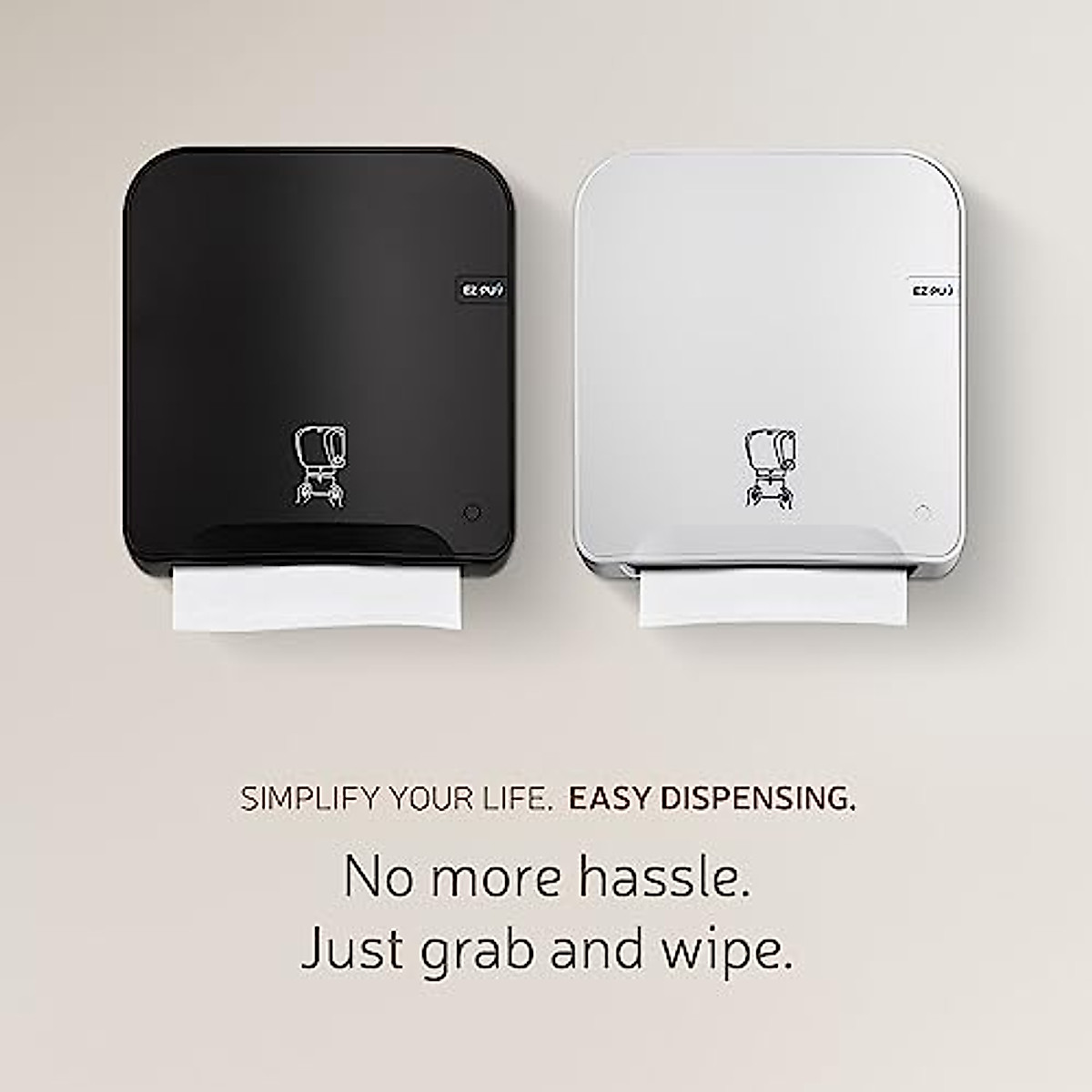 EZbrnd P1H600L EZ-Pull Premium 1-Ply Roll Paper Hand Towel, FSC Certified Recycled, White, 600' Length, Universal 8" X 1.5" Core, Pack of 6