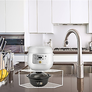 Hemoton 2pcs Countertop Spices Rack Syrup Bottle Rack Draining Pan Rack Two-Layer Pan Organizer Small Corner Shelves 2 Tier Corner Shelves Pan Storage Rack Shelf Wrought Iron Sink White