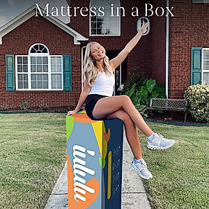 IULULU King Size Mattress, 14 Inch King Memory Foam Mattress - Luxury 6 Premium Pressure Relieving Layers for Back Pain, Cooling Gel Mattress in a Box with Bamboo Charcoal Foam, CertiPUR-US Certified