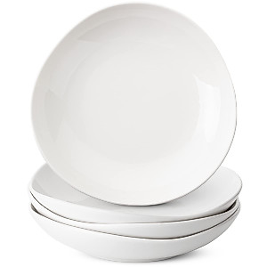 BTaT- Porcelain Serving Bowls, 24 Oz, Set of 4, Pasta Bowls, Large Serving Bowls, White Serving Bowls, Serving Bowls for Entertaining, Salad Bowls Set of 4, Dinner Bowls, Serving Dishes for Parties