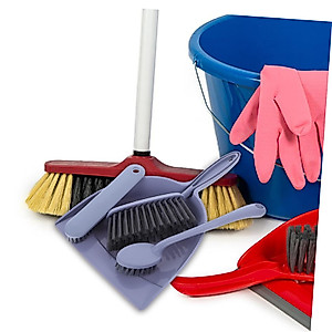 GOOHOCHY 1 Set Mini Broom Set Small Hand Broom Keyboard Cleaning Brush Mini Desktop Sweeper Small Cleanning Broom Hand Broom Brush Mini Broom with Dustpan Small Broom Brush Pp Lavender