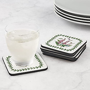 Pimpernel Botanic Garden Collection Coasters | Set of 6 | Cork Backed Board | Heat and Stain Resistant | Drinks Coaster for Tabletop Protection | Measures 4” x 4”