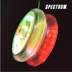 Yomega 2 Legendary Spinners The Original Yoyo with A Brain & Spectrum Light up Fireball Transaxle YoYo with LED Lights for Kids, Beginner, Intermediate and Pro Level String Trick Play (Brain-Spectrum)