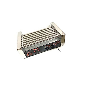 Hot Dog Roller Machine, 7 Non-Stick Rollers 18 Hot Dog Sausage Grill Cooker Machine
