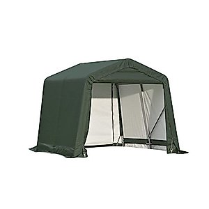 11x16x10 Peak Style Shelter, Green Cover