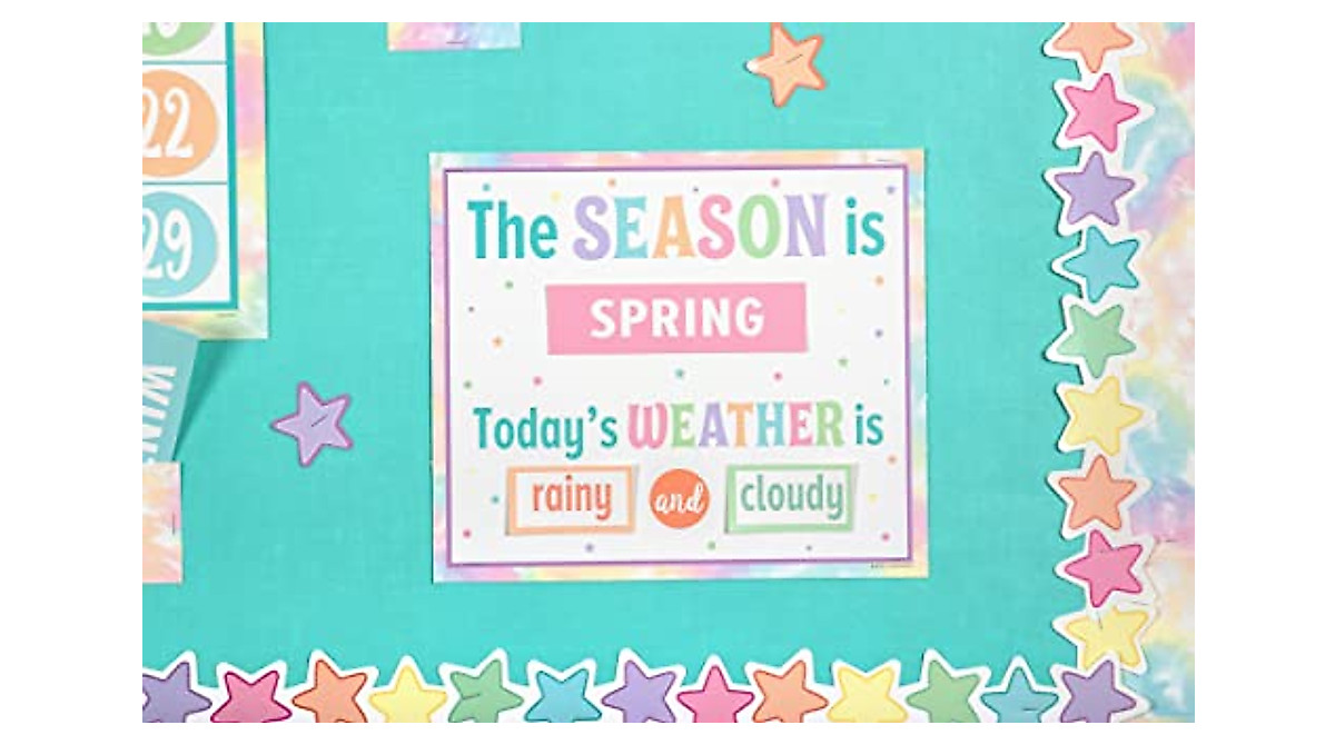 Pastel Pop Calendar Bulletin Board for Classrooms