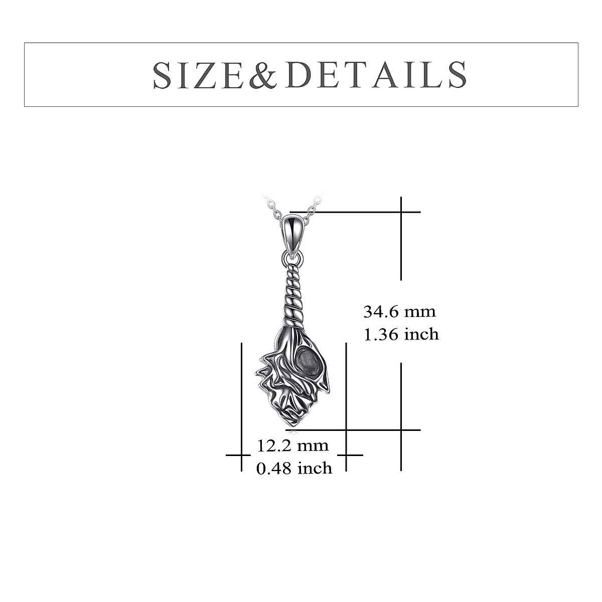 YFN Seashell Urn Necklace for Human Ashes Sterling Silver Shell Ashes Keepsake Cremation Pendant Sea Theme Beach Jewelry for Women Men Dog Cat (Seashell 2)