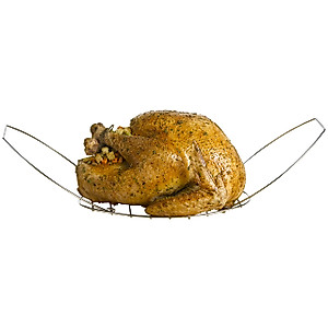 Nifty Turkey Lifter - Easy-Grip Handles, Chrome Plated Steel, Up to 30 Pound Roast, Dishwasher Safe, Heavy-Duty Design for Goose, Turkey, Ham, or Roast