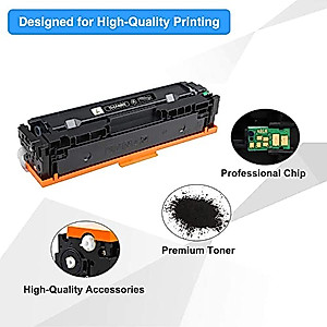 TRUE IMAGE Compatible Toner Cartridge Replacement for HP 201A 201X CF400X CF400A Color Pro MFP M277dw M252dw M277c6 CF401X CF402X CF403X M252 M277 Printer (Black Cyan Yellow Magenta, 4-Pack)