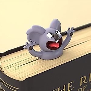 3D Animal Bookmark Cartoon Page Clip Funny Stereo Reading Bookmark for Kids Children Cute Bag fillers Birthday Party Gift - Wolf