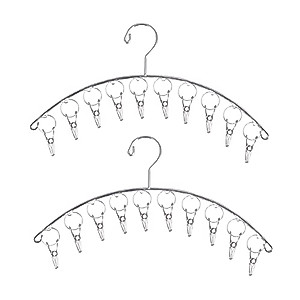 Alipis 4 Packs Drip Hanger Clothes Hanger Clothes Clips Laundry Drying Rack Laundry Hanger Windproof Socks Rack Clothespin