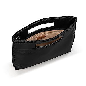 The Sak Womens Linden Leather Crossbody, Black, One Size US