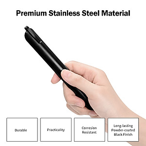 Crumb Sweepers, Restaurant Crumbers for Servers, Stainless Steel Crumb Scraper, Table Crumber Tool for Waiters, Waitresses and Servers, Crumber for Server, Waitress Accessories (2 PACK, Black)