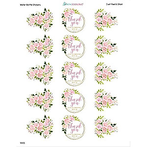 30 Water Bottle Labels Thank You for Celebrating With Us