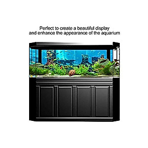 Undersea City Ruins Aquarium Poster, PVC Coral Aquarium Background Underwater Poster Fish Tank Wall Decorations Sticker(61 * 30cm)
