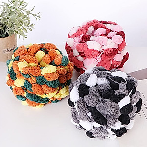 ENUDKON Big Ball Coarse Yarn Rug Supplies Mats Bag Cushion Hand-Knitting Thread Sweet Soft Wool Crochet Yarn Big Ball Yarn (Color : 24)