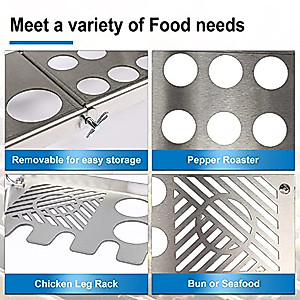 Uniflasy 17.5 Inch 7638 Cooking Grates and 7641 Multifunctional Warming Rack for Weber Spirit and Spirit II 300 Series,Spirit E/S 310 E/S 320, E/S 330 SP-320 Gas Grills,Replacements for Weber 7639
