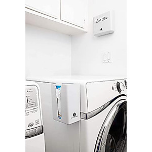 Lint Holder Bin and Dryer Sheet Dispenser Magnetic for Laundry Room Organization by A.J.A. & More (Light Grey)