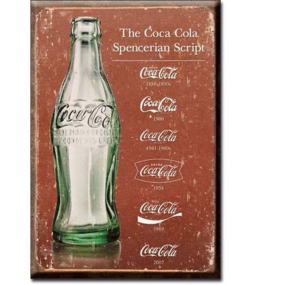 Desperate Enterprises Coca-Cola - Script Heritage Refrigerator Magnet - Funny Magnets for Office, Home & School - Made in The USA