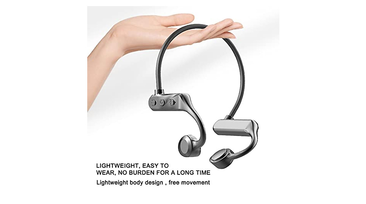True Bone Conduction Bluetooth Headset - Waterproof & Lightweight