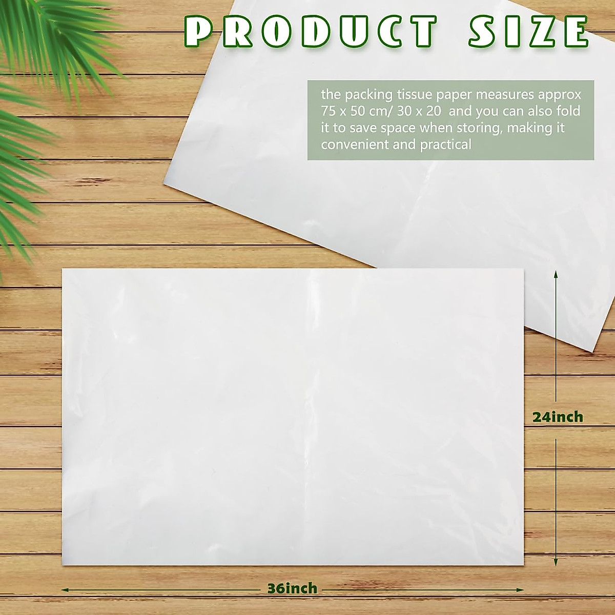 RYKOMO 100 Sheets 24 x 36 Inch Acid Free Archival Tissue Paper Unbuffered No Acid Paper White No Lignin Free Packing Tissue Paper for Preserving Clothing Storage Textiles Present Wrap