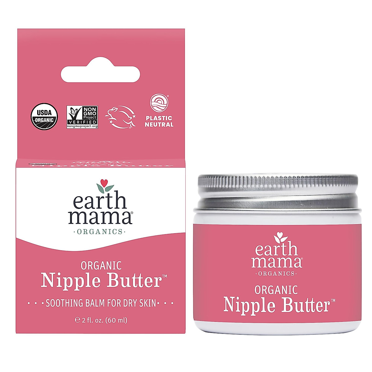 Earth Mama Nipple Butter™ & Diaper Balm | Nipple Cream & Organic Skincare for Baby | Breastfeeding & Postpartum Essentials Bundle