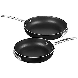 Gotham Steel STACKMASTER Pots Stackable 10 Piece Cookware Set Ultra Nonstick Cast Texture Coating Includes Fry Pans, Black