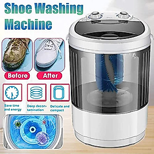 MISMORI Mini shoe washing machine, portable shoe washing machine, portable shoe washing machine, children's shoe washing machine, children's shoe washing machine, rotary controller 3 in 1 for children