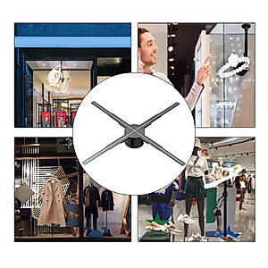 3D hologram fan-19.6in 1080PX Hi-Resolution 576 HD LED beads hologram fan-Holographic Video Advertising Projector Support real-time screen casting+splicing+Bluetooth audio+APP (A-P50)