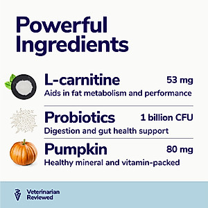 MIRACLE VET Pet Healthy Weight Management Dog Food & Cat Food Topper for Pet Weight Loss | Fat Burner Supplement for Low Fat Dog Food, Weight Control Dog Food, Diet Dog Food for Weight Loss | 15 oz