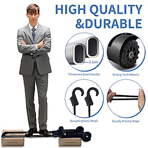 Folding Hand Truck-200 Lbs Trolley Utility Cart, Portable 4-Wheels Lightweight Utility Cart,90KG Heavy Duty Luggage Cart for Moving Airport Travel Shopping and Office Use