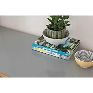 d-c-fix Wallpaper Self Adhesive Peel and Stick Waterproof Contact Paper for Kitchen and Bath Countertops Cabinets and DIY, Grey Glossy, 26,5" x 78,7"