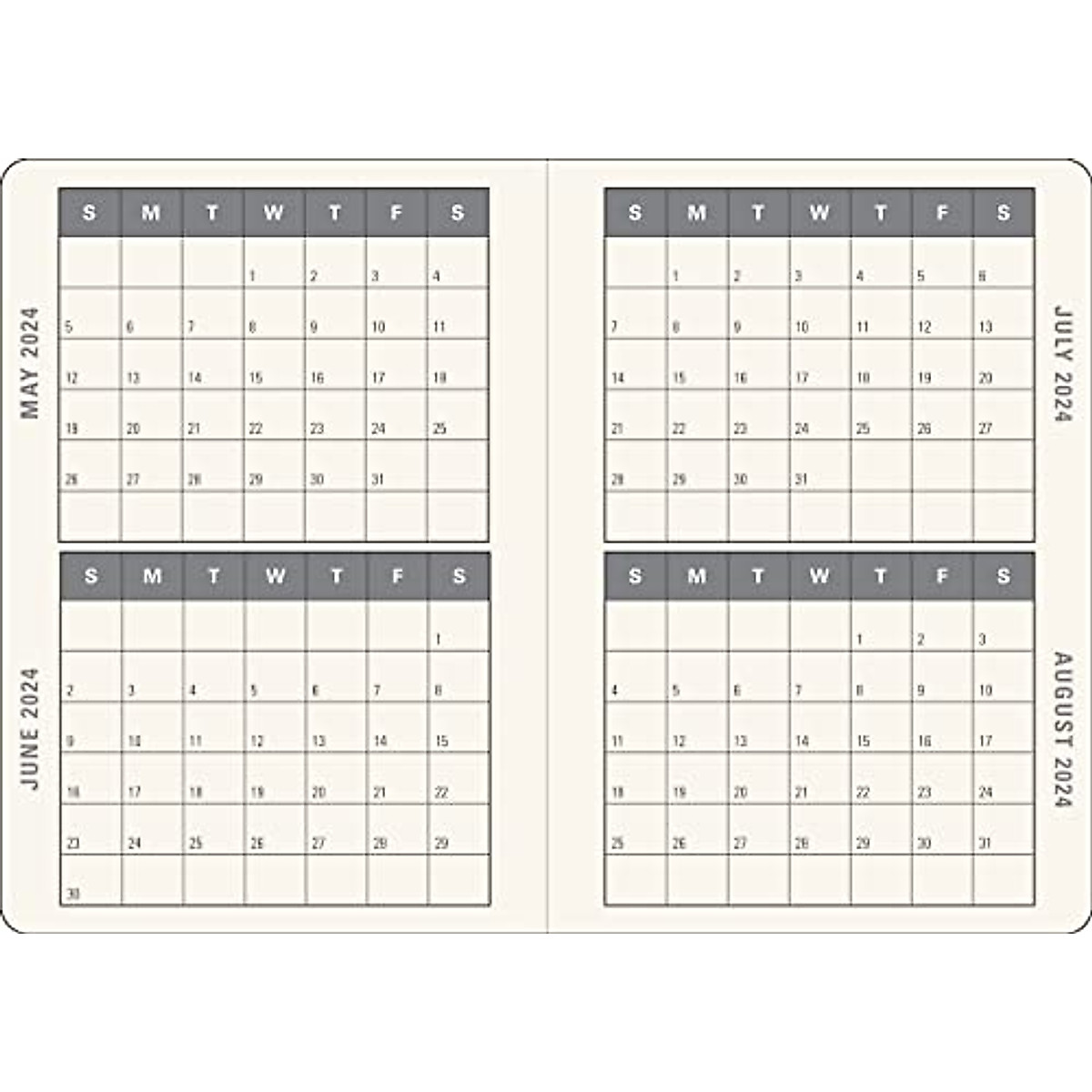 2024 Amethyst Butterflies Weekly Planner (16 months, Sept 2023 to Dec 2024)