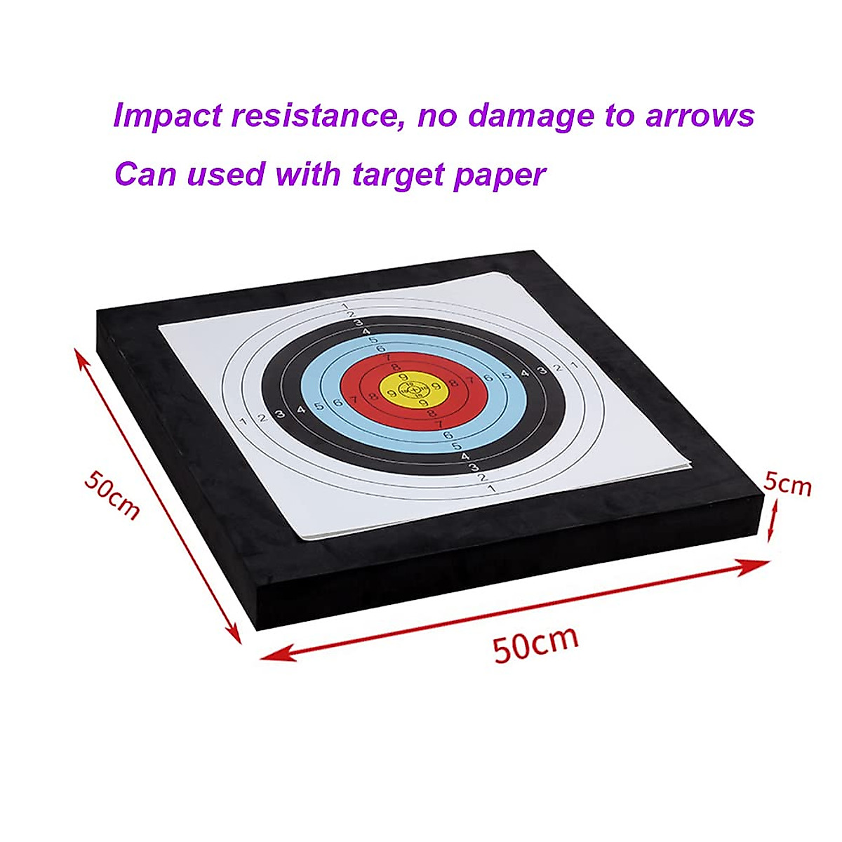 SOPOGER Archery Target for Backyard Adult, Easy Arrow Removal Bow Target, Durable Bow and Arrow Target for Youth Outdoor Shooting Practice (EVA Target)