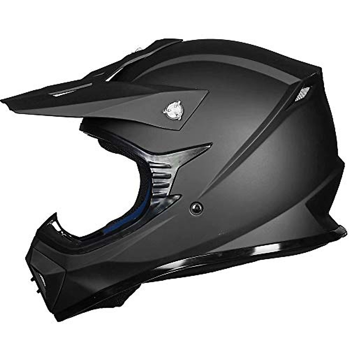 ILM Youth & Kids Dirt Bike Helmets Motocross ATV Dirtbike BMX MX Offroad Full Face Motorcycle Helmet, DOT Approved Model 128YS (Matte Black, Youth-Large)