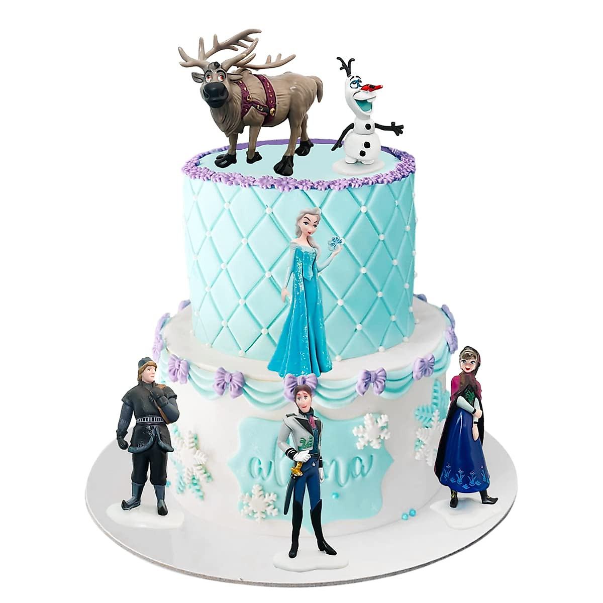 6 pcs Frozen Cake Topper, Frozen Birthday Party Supplies, Kids Birthday Cake Decoration.