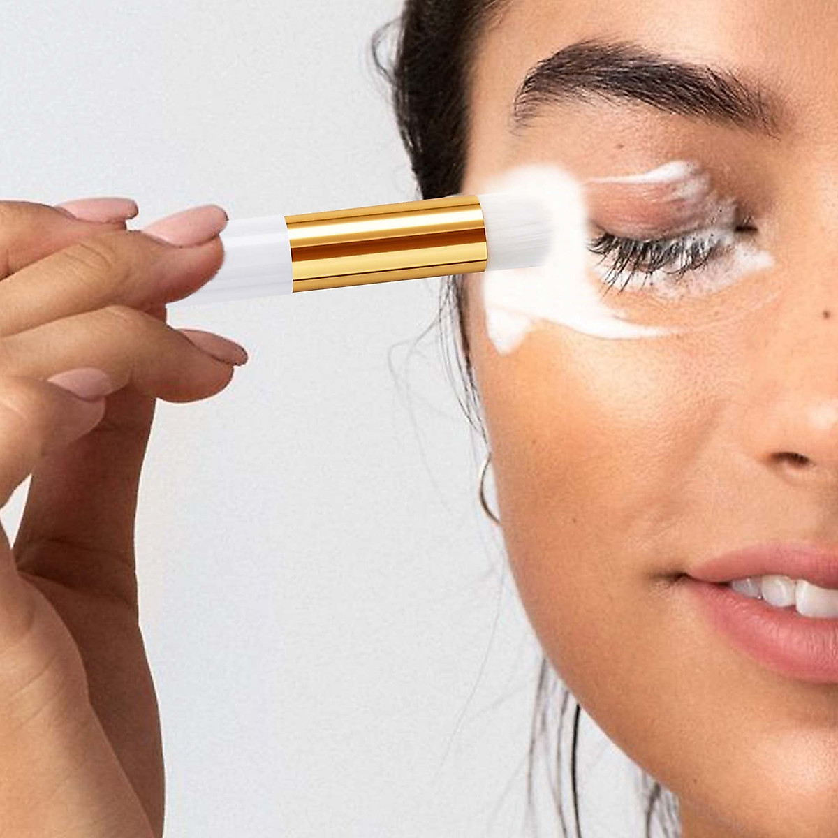 30 PCS Lash Shampoo Cleansing Brush for Eyelash Extension Super Soft Facial Cleaning Brush Use For Eye Bath Wash Kit By Camillash(30 PCS White）