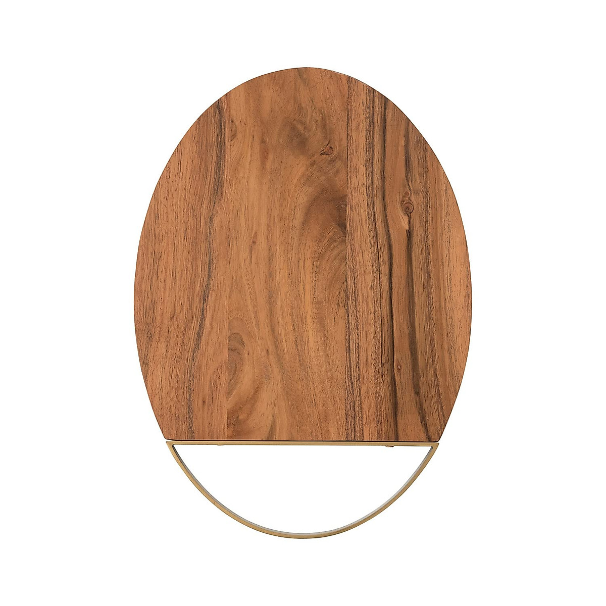 Bloomingville Oval Acacia Wood Cheese and Cutting Board, 14" L x 10" W x 1" H, Natural